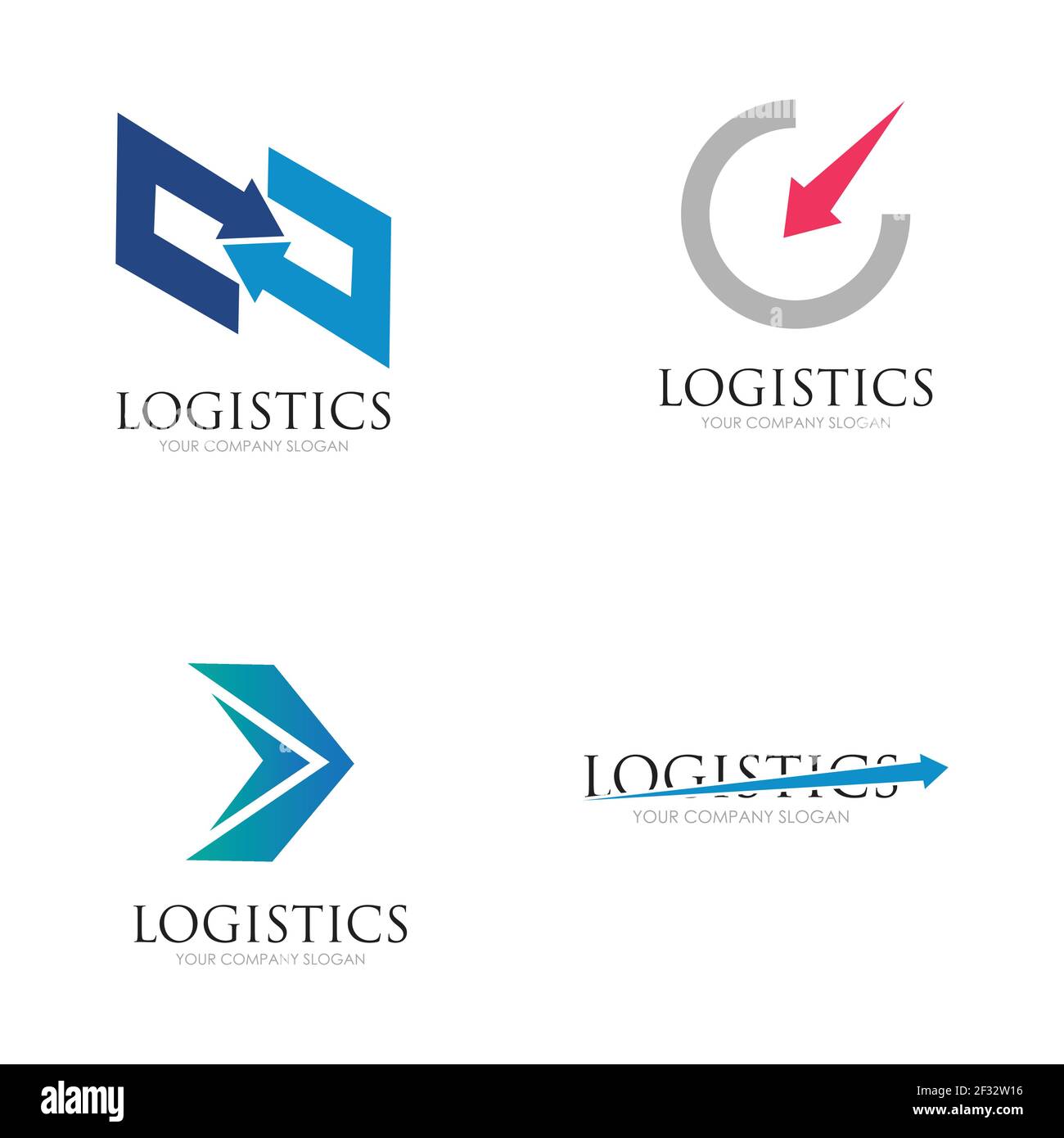 Vector logo template for logistics and delivery company Stock Vector ...