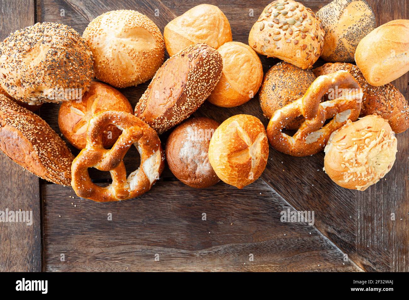 Variety Of German Bread Rolls Stock Photo - Alamy