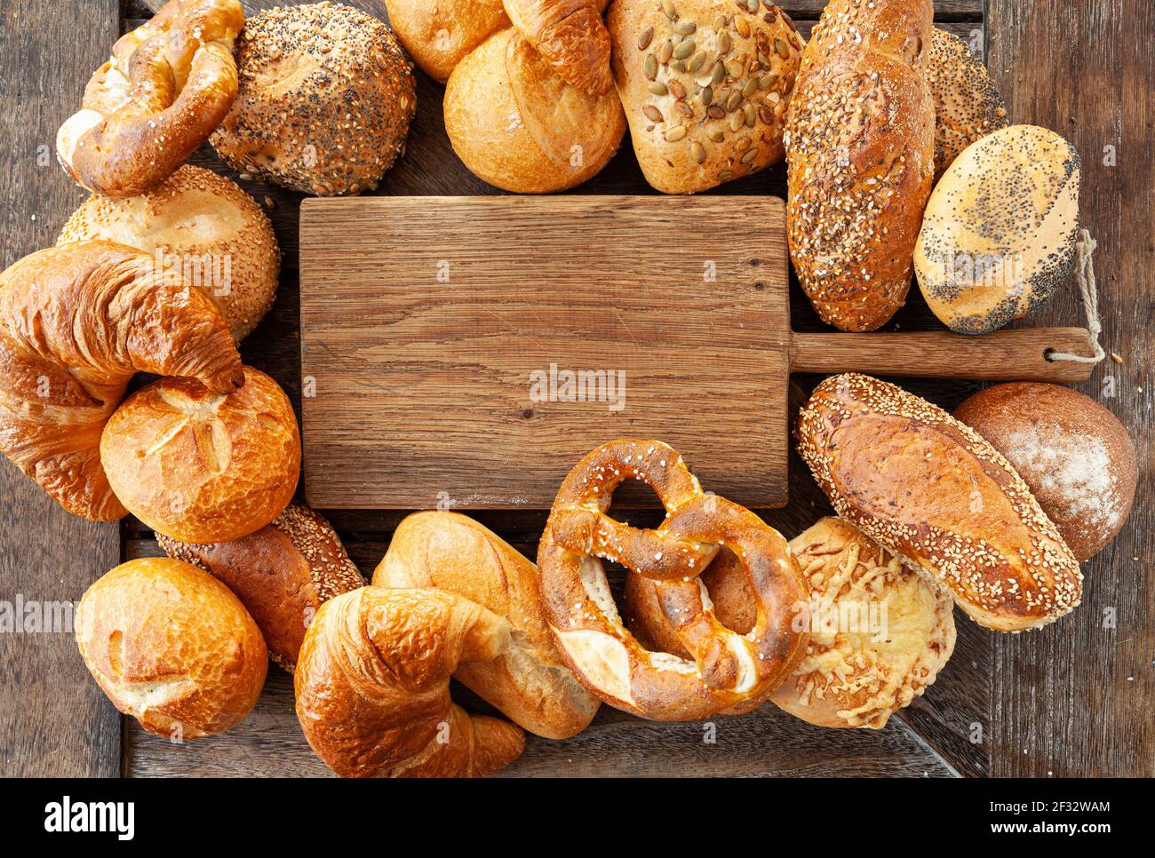 Variety Of German Bread Rolls Stock Photo - Alamy