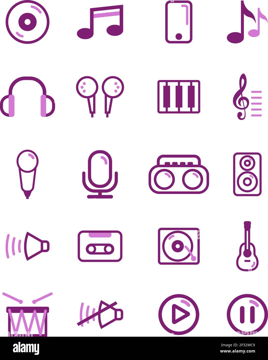 Musical instrument making Stock Vector Images - Alamy