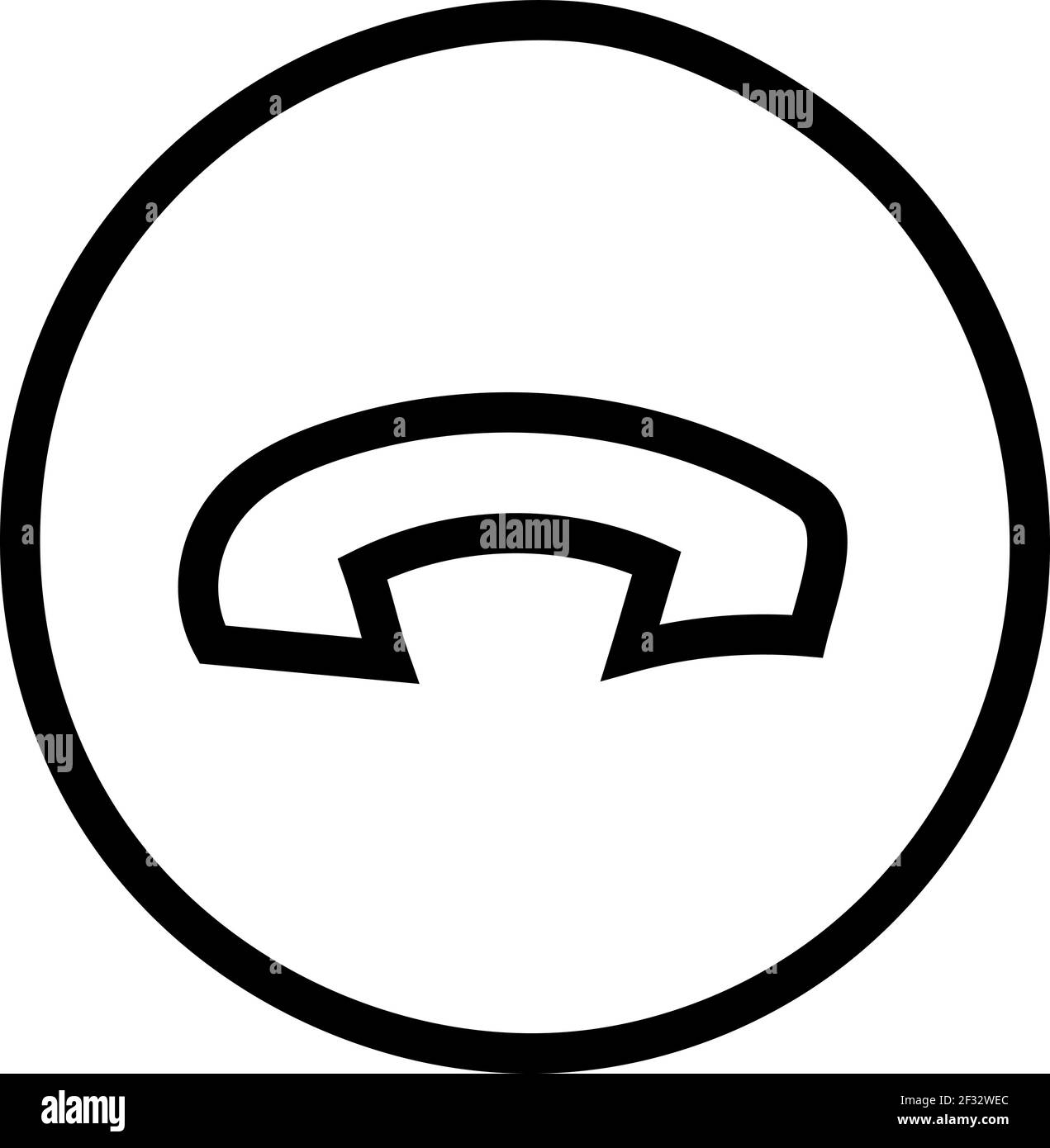 Decline phone call, illustration, vector on a white background Stock ...