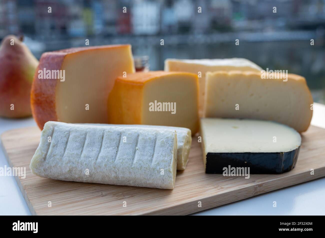 Cheese collection, tasty Belgian abbey cheeses made with brown trappist ...