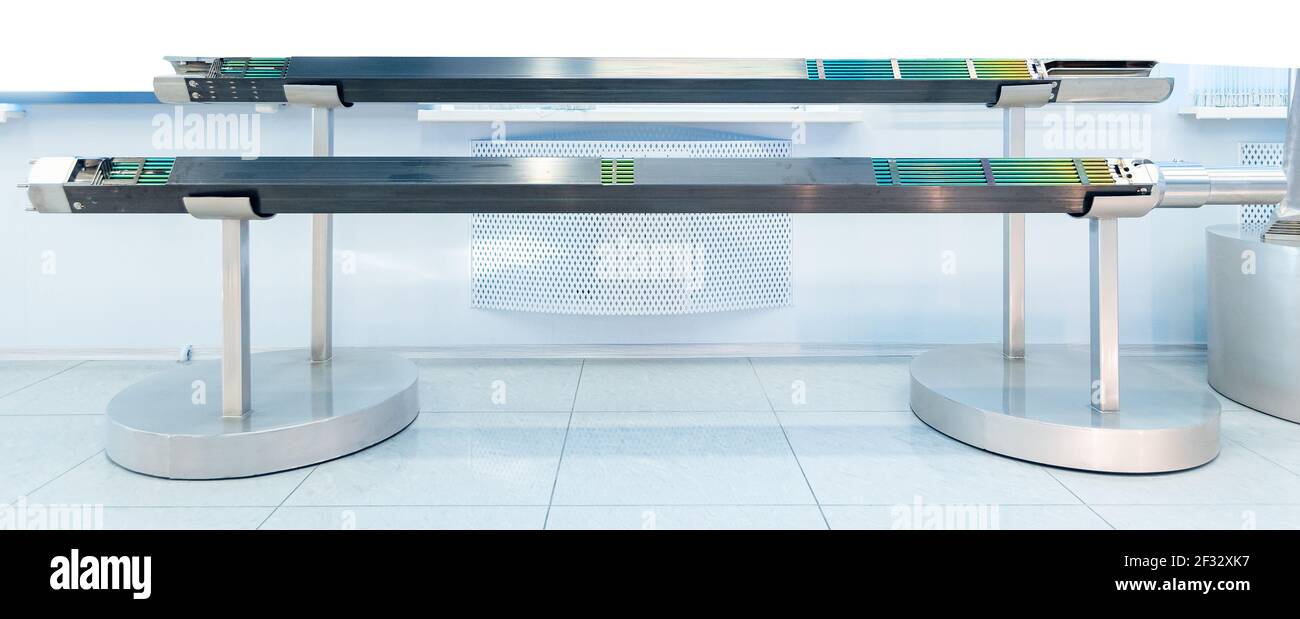 Fragment fuel uranium rod element of nuclear reactor water Stock Photo ...