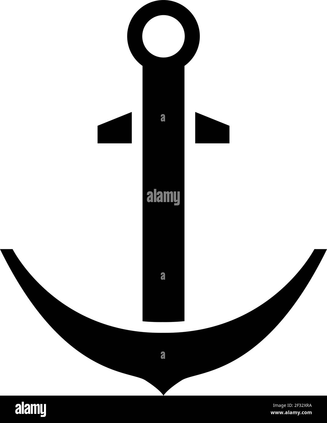 Hand drawn anchor logo hi-res stock photography and images - Alamy