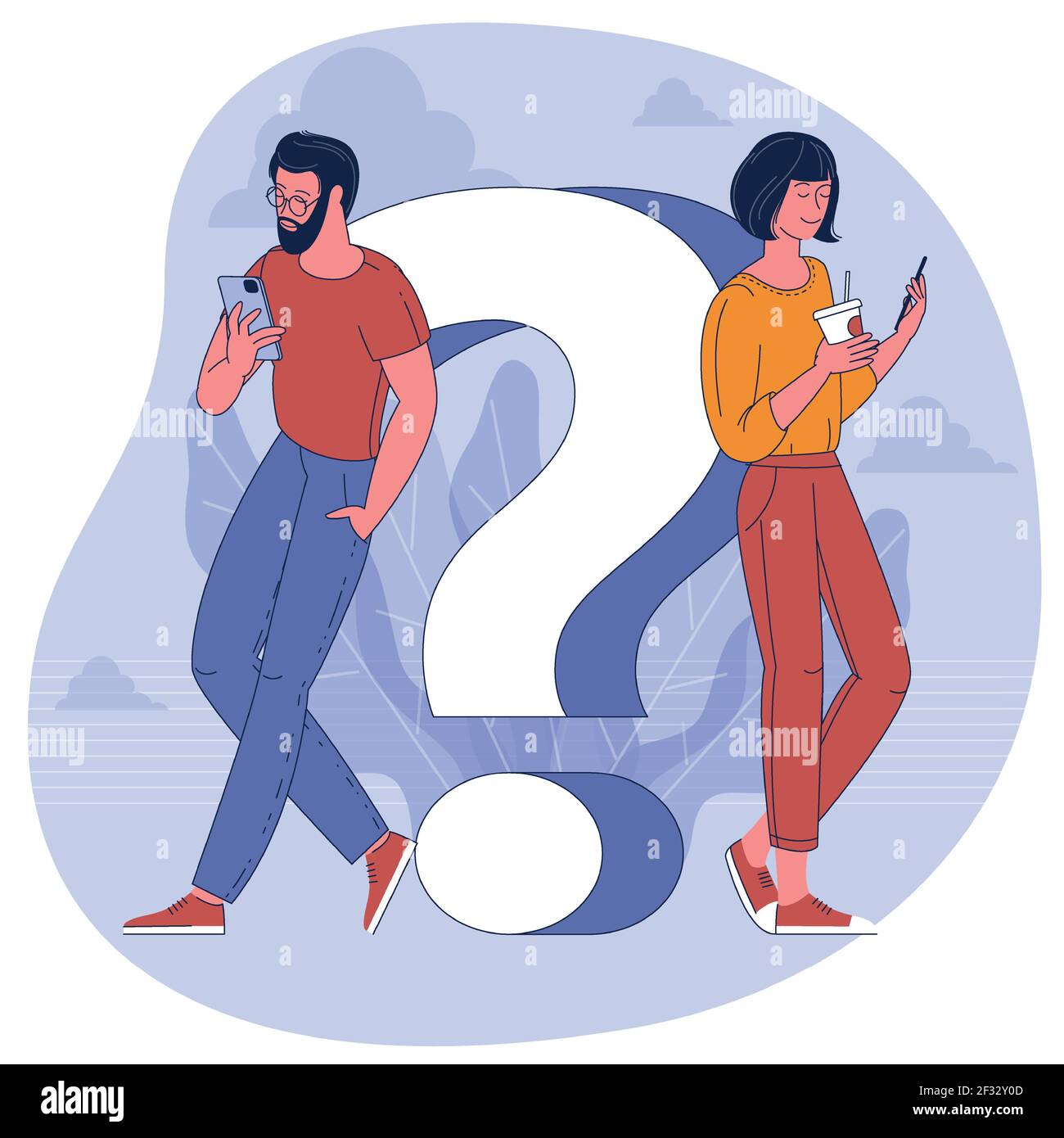 Question mark people hi-res stock photography and images - Alamy