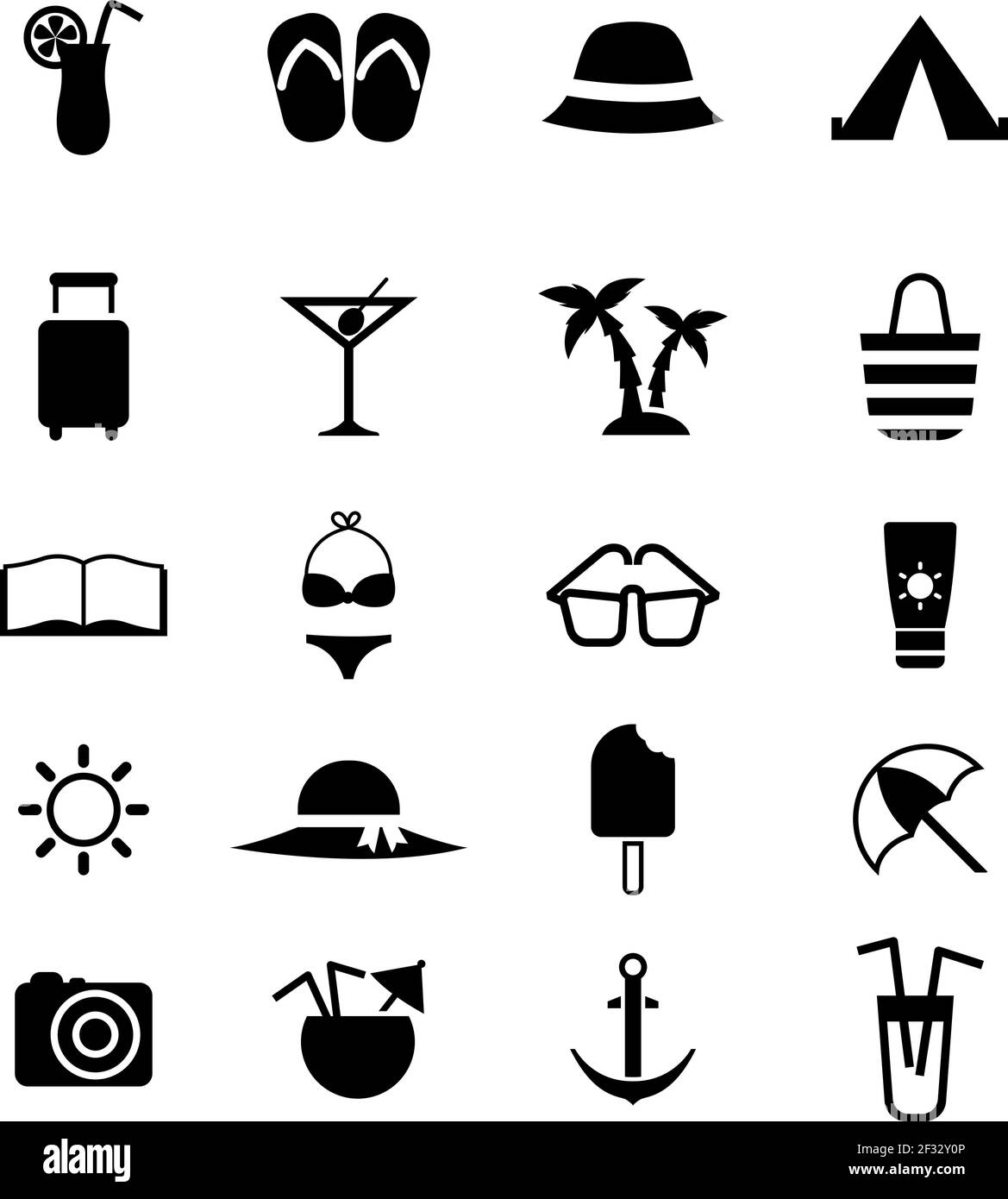 Summer vacation travel cartoon Cut Out Stock Images & Pictures - Alamy