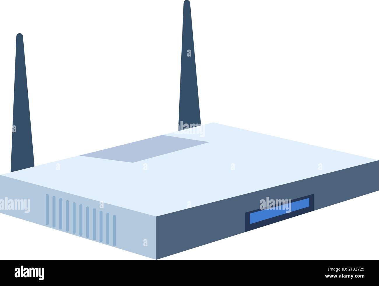 Wifi router, illustration, vector on white background Stock Vector ...