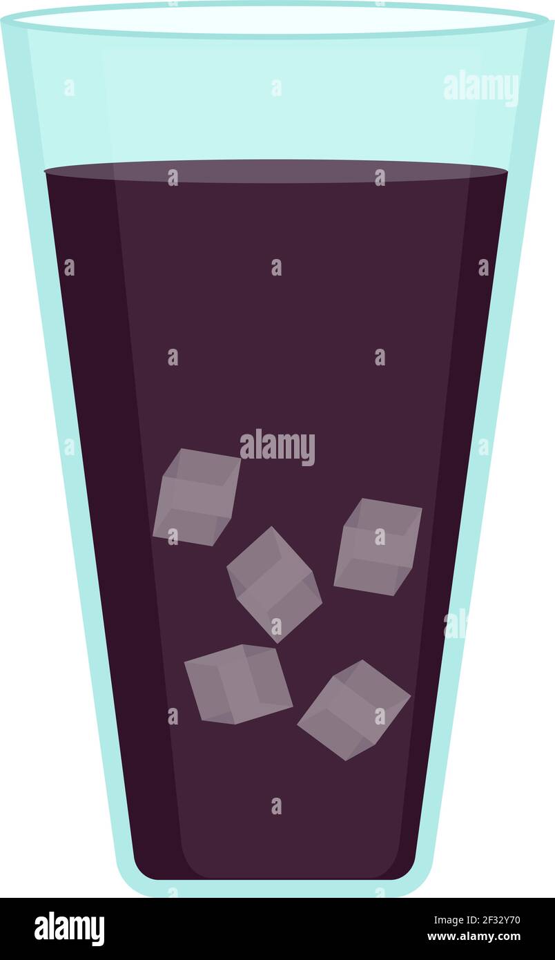 Purple cocktail, illustration, vector on white background Stock Vector ...