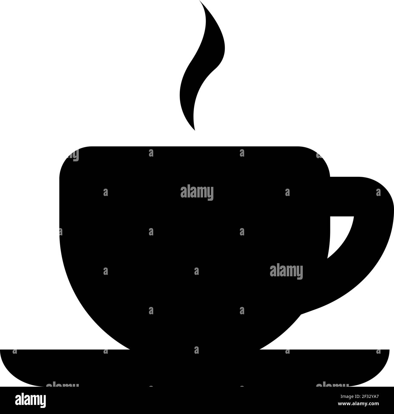 Black coffee in cup Stock Vector Images - Alamy