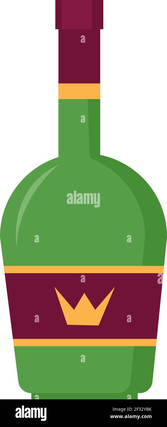 Rose wine bottle isolated Stock Vector Images - Alamy