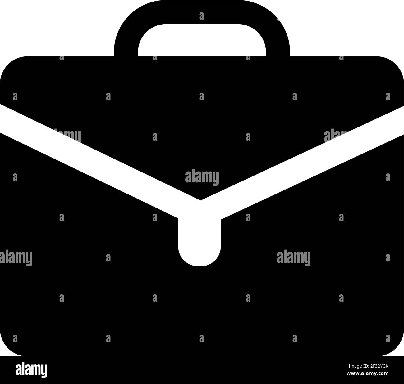 Black work case, illustration, vector on a white background Stock ...