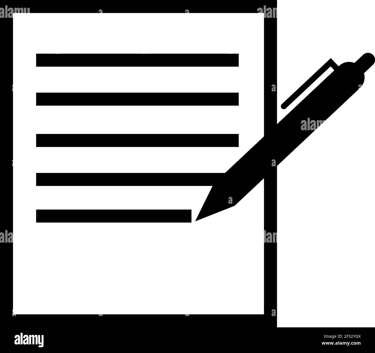 Important work document, illustration, vector on a white background ...