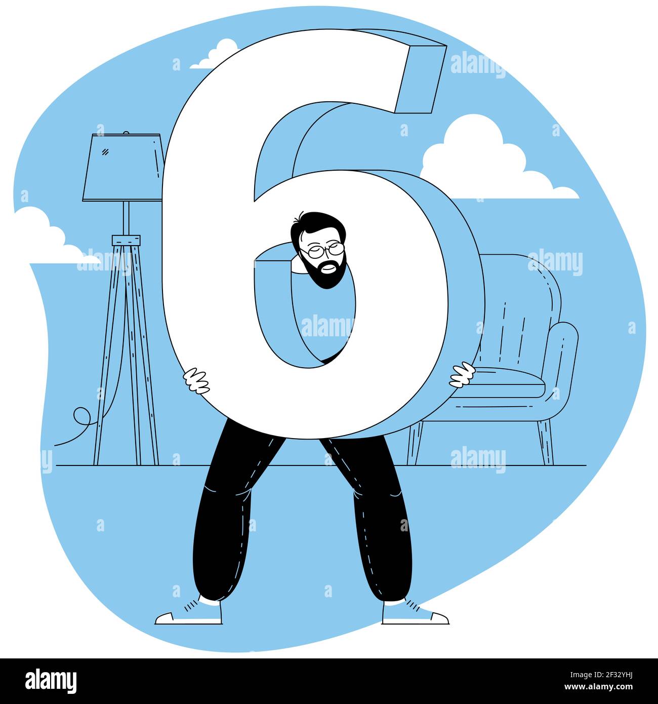 Count standing Stock Vector Images - Alamy