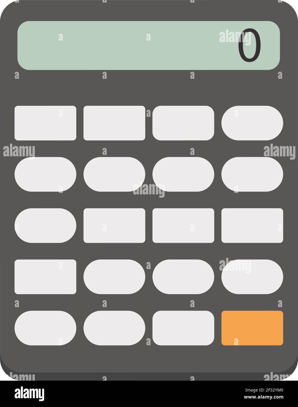 Math calculator, illustration, vector on white background Stock Vector ...