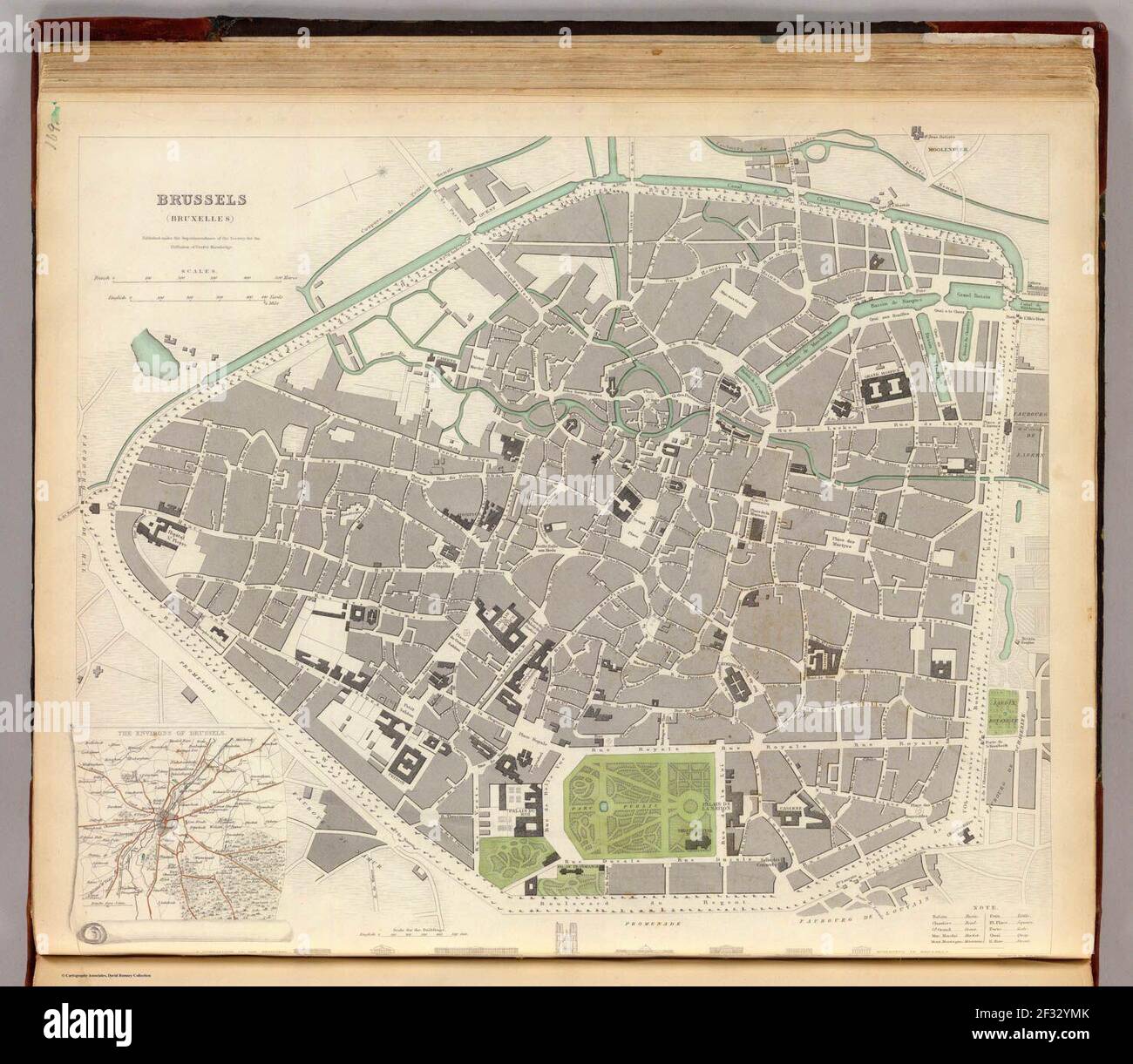 Old map of brussels hi-res stock photography and images - Alamy