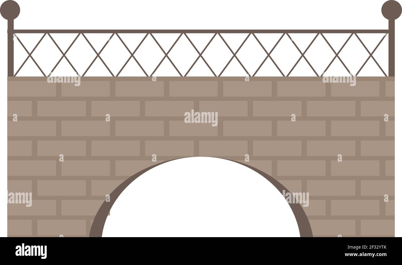 Bridge on water river Stock Vector Images - Alamy