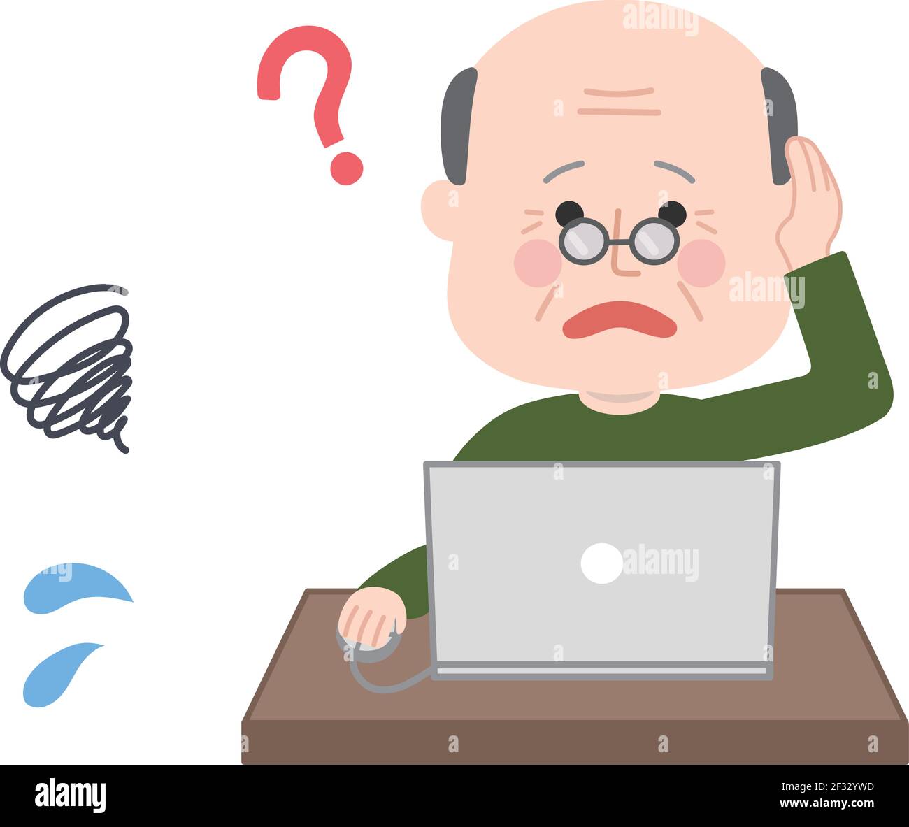 Cartoon character computer mouse question Stock Vector Images - Alamy