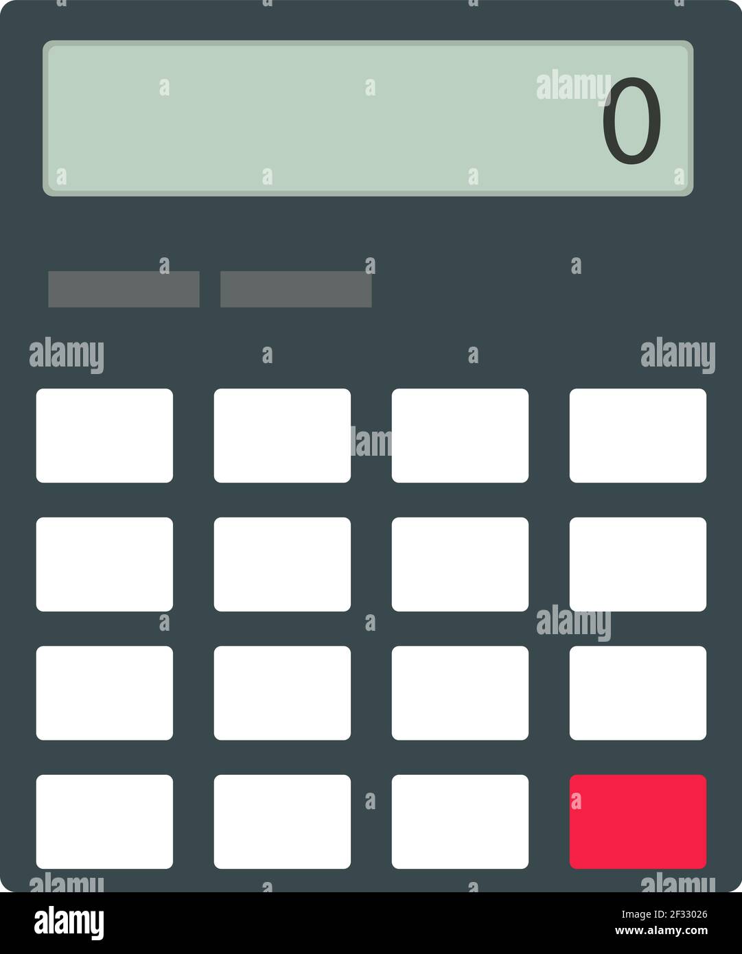 Math calculator, illustration, vector on white background Stock Vector ...