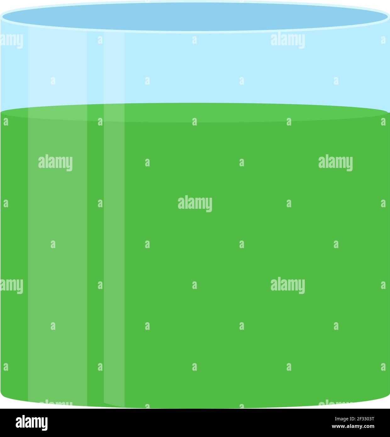 Chemistry flask, illustration, vector on white background Stock Vector ...