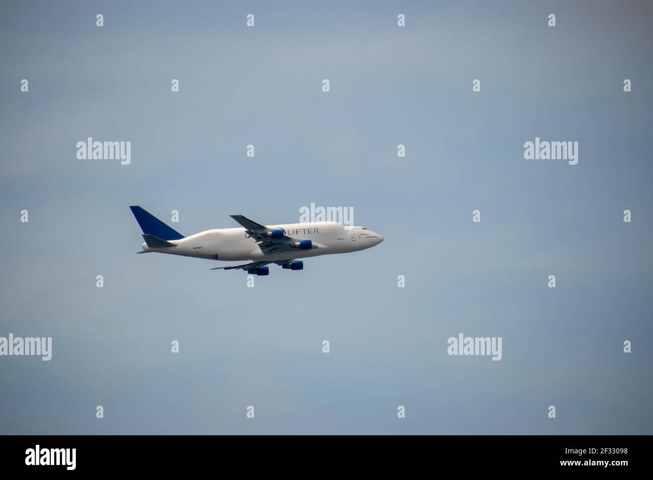 A Boeing 747 LCF Dreamlifter Stock Photo - Alamy