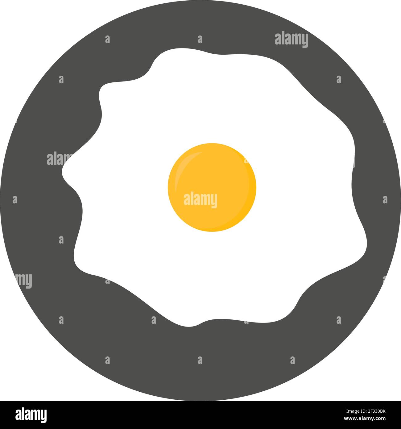 Fried egg in bread Stock Vector Images - Alamy