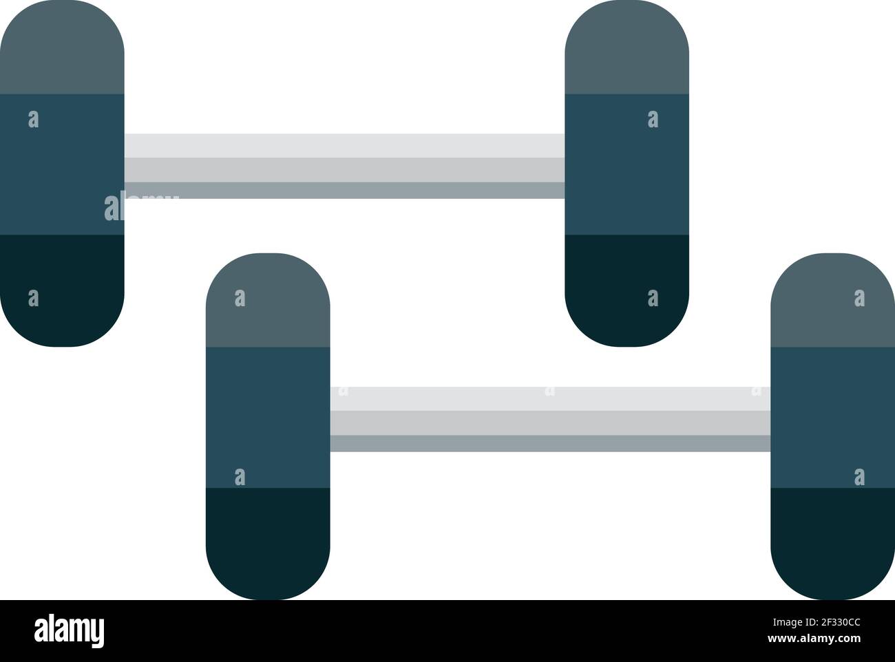 Small weights, illustration, vector on white background Stock Vector ...