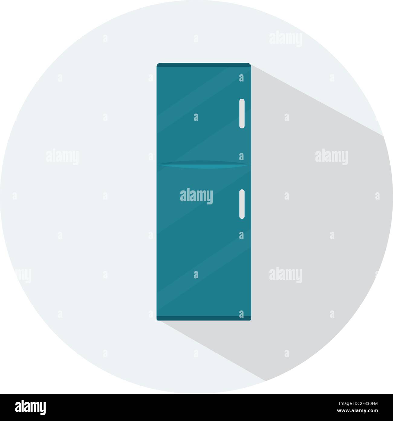 Blue fridge, illustration, vector on white background Stock Vector ...