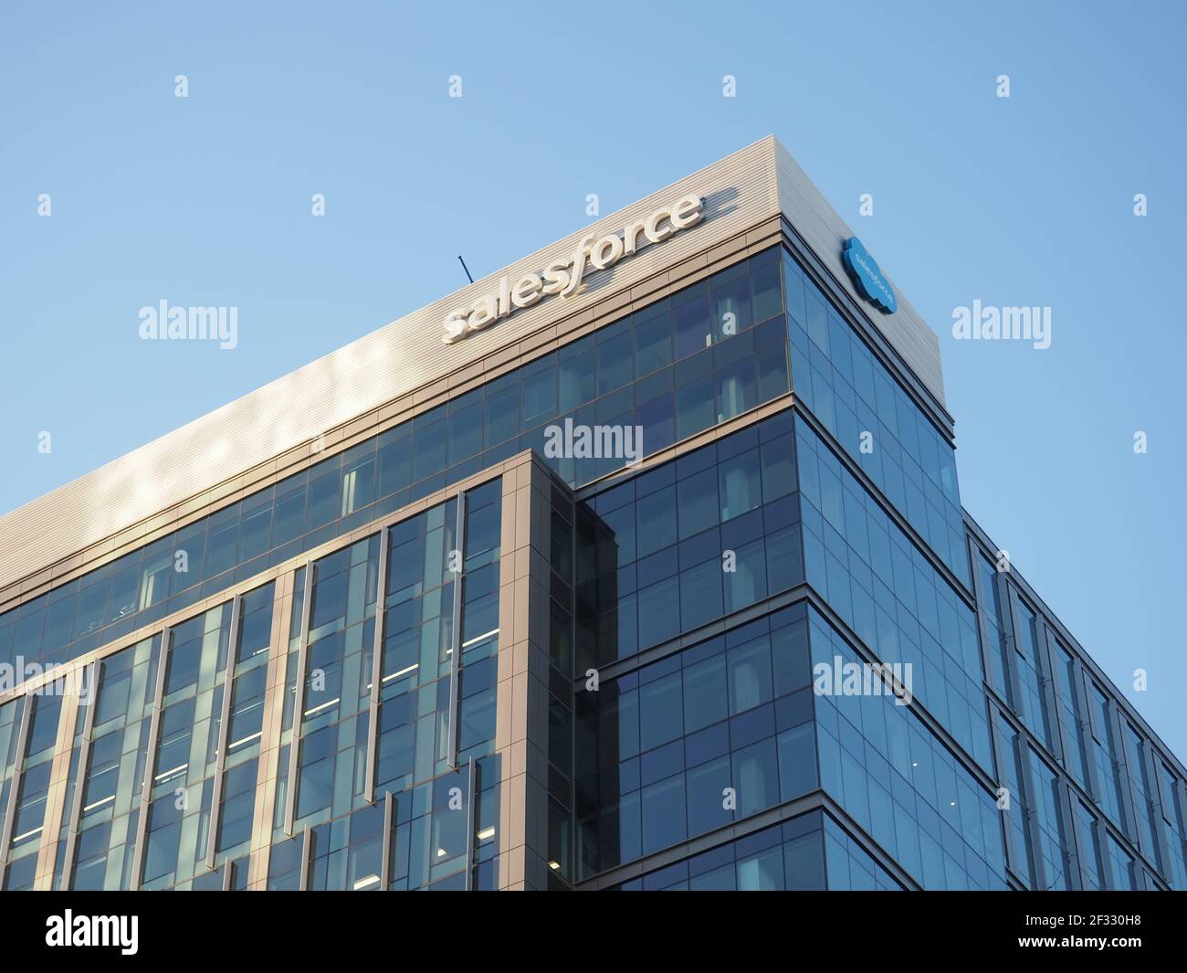 Salesforce building in downtown Bellevue Washington, USA; March 2021 ...