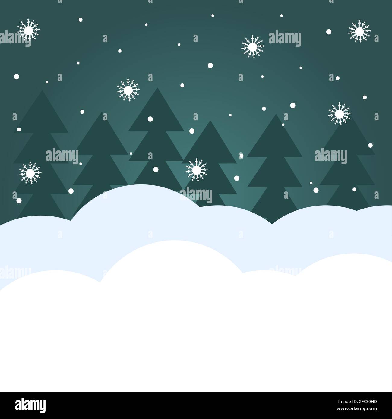 Snow fall, illustration, vector on white background Stock Vector Image ...