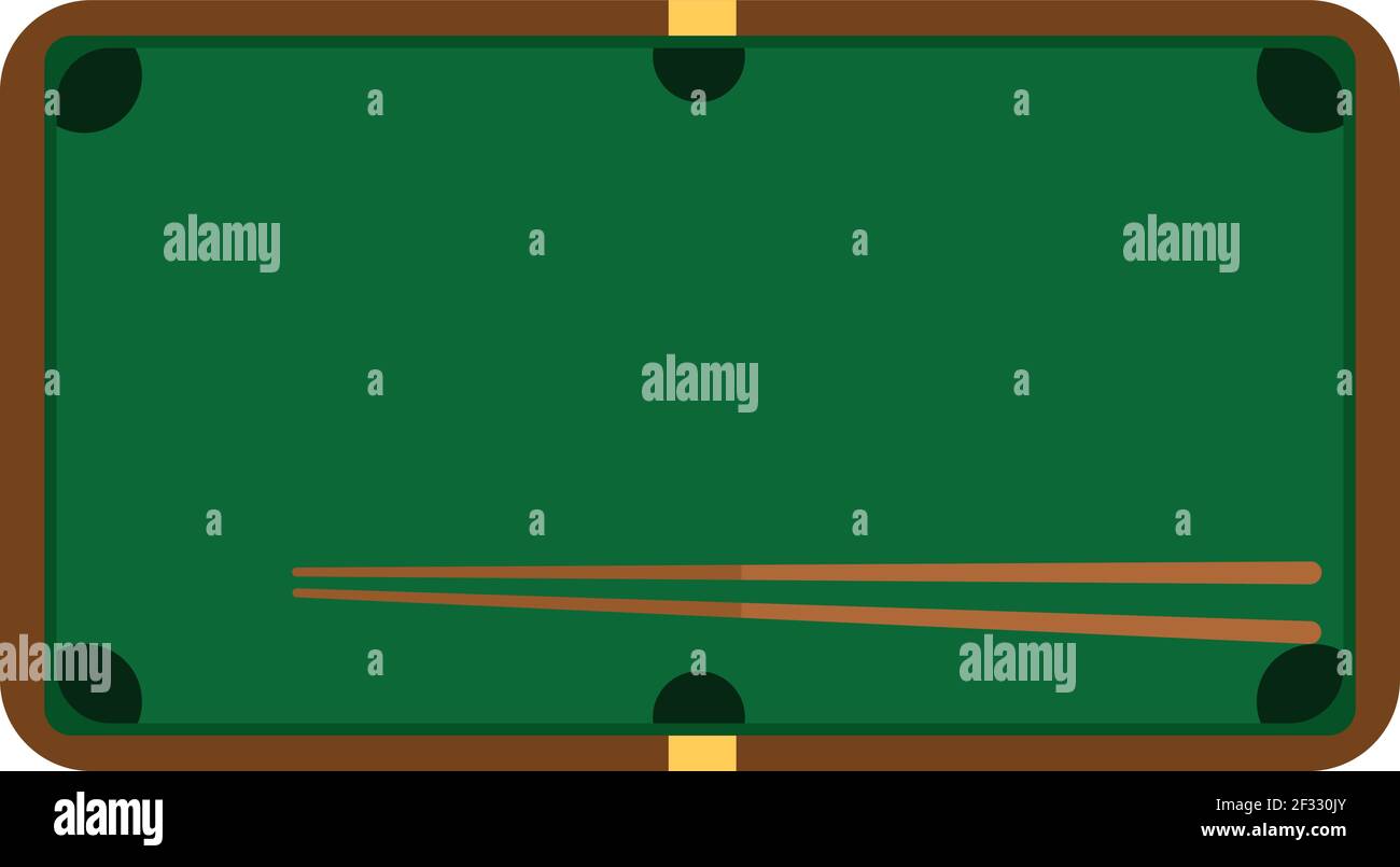 Snooker table, illustration, vector on white background Stock Vector ...