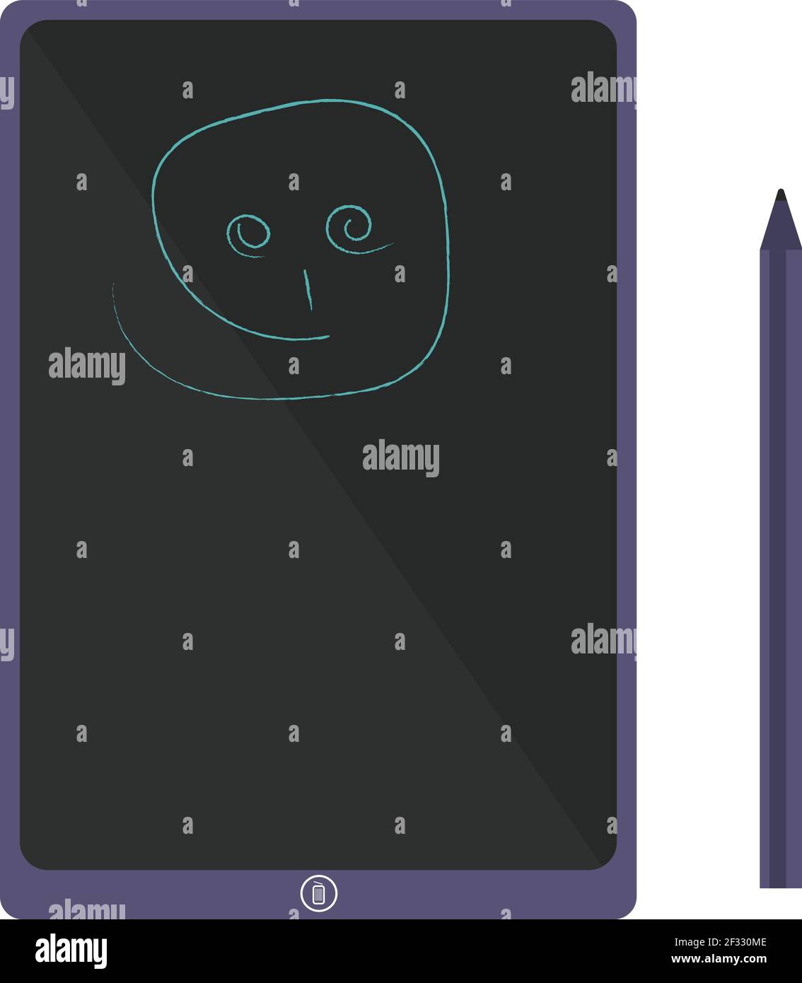 Notepad with pen, illustration, vector on white background Stock Vector ...