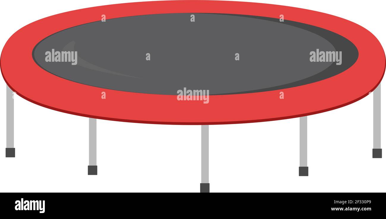 Trampoline, illustration, vector on white background Stock Vector Image ...