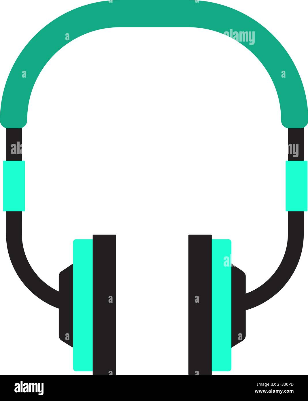 Headphone, illustration, vector on white background Stock Vector Image ...