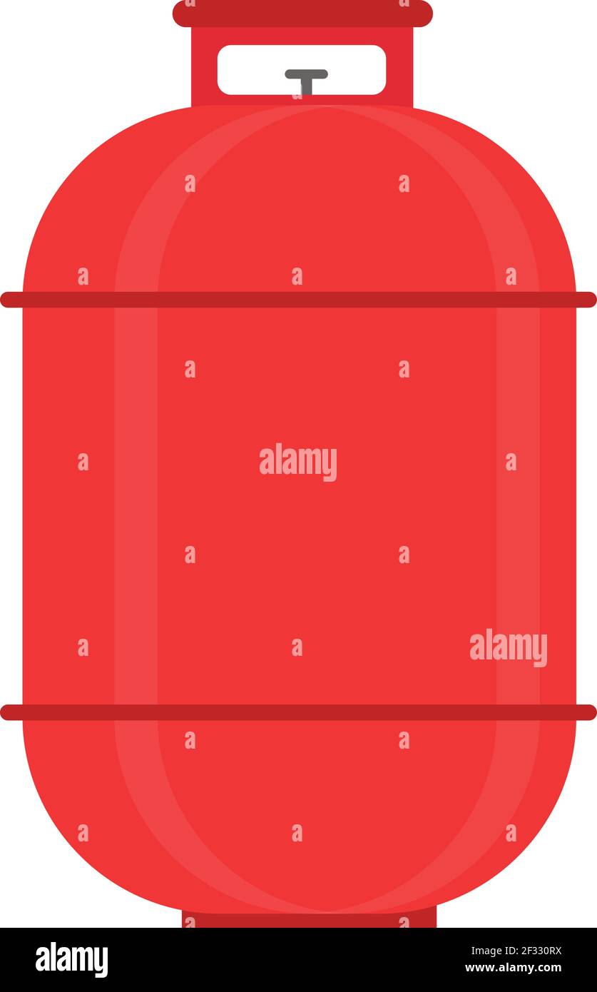 Gas Cylinder, illustration, vector on white background Stock Vector ...