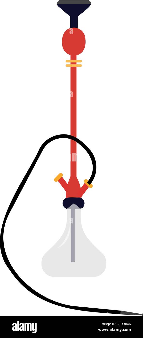 Hukka smoke, illustration, vector on white background Stock Vector ...