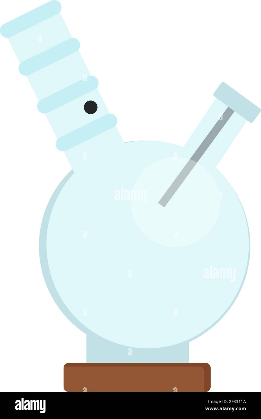 Smoking bong, illustration, vector on white background Stock Vector ...