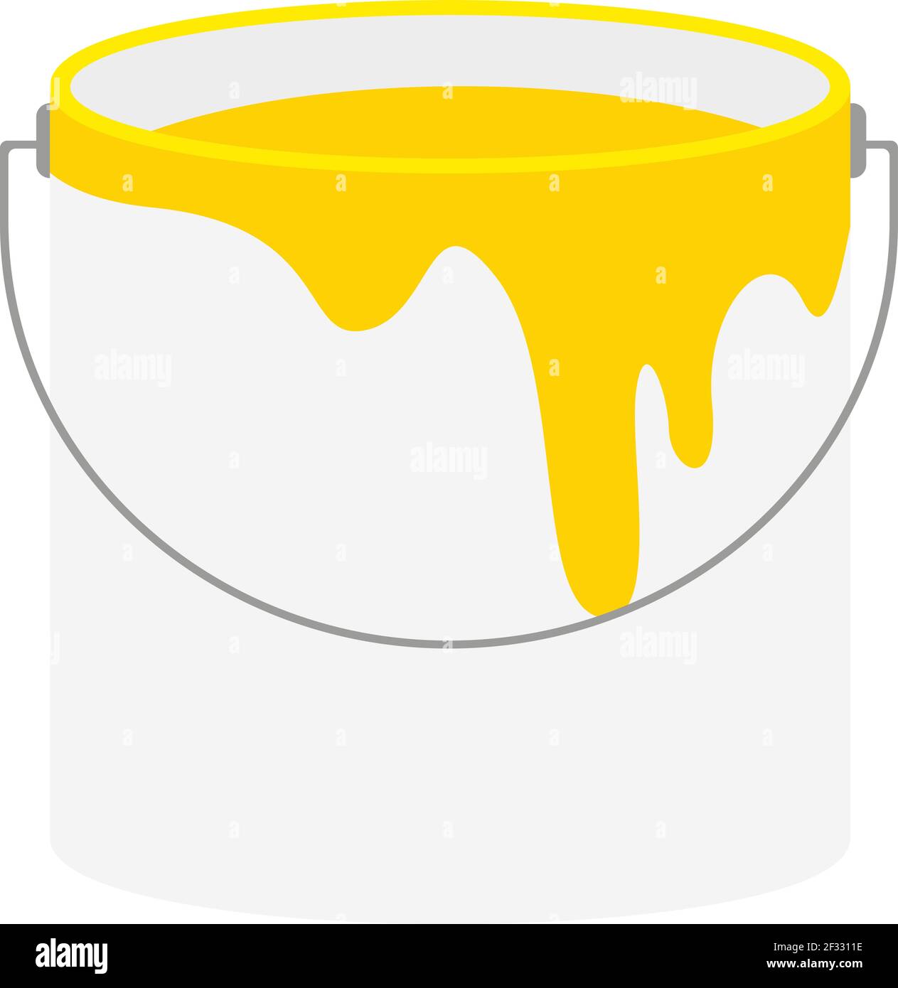 Yellow paint Stock Vector Images - Alamy