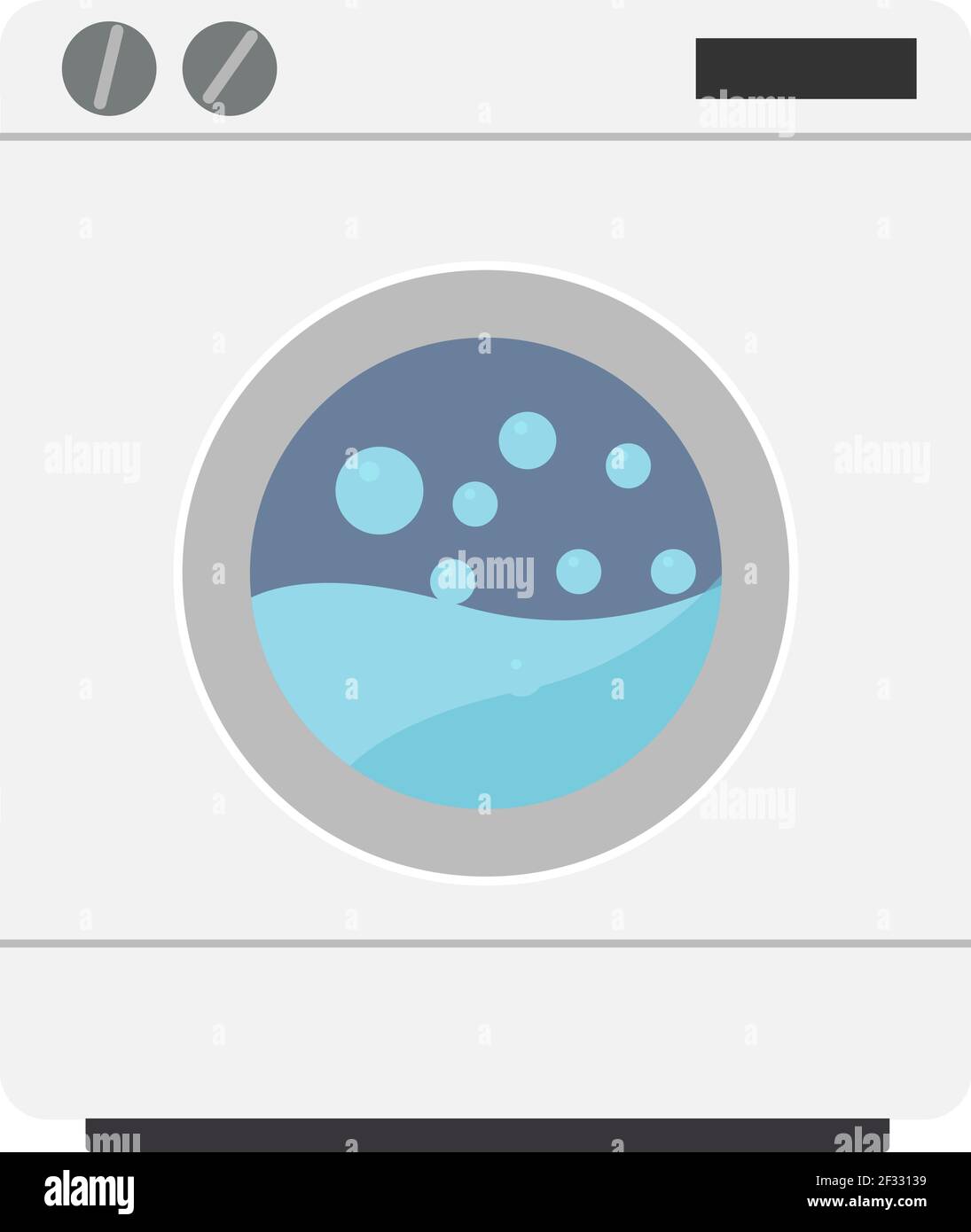 Washing machine, illustration, vector on white background Stock Vector ...