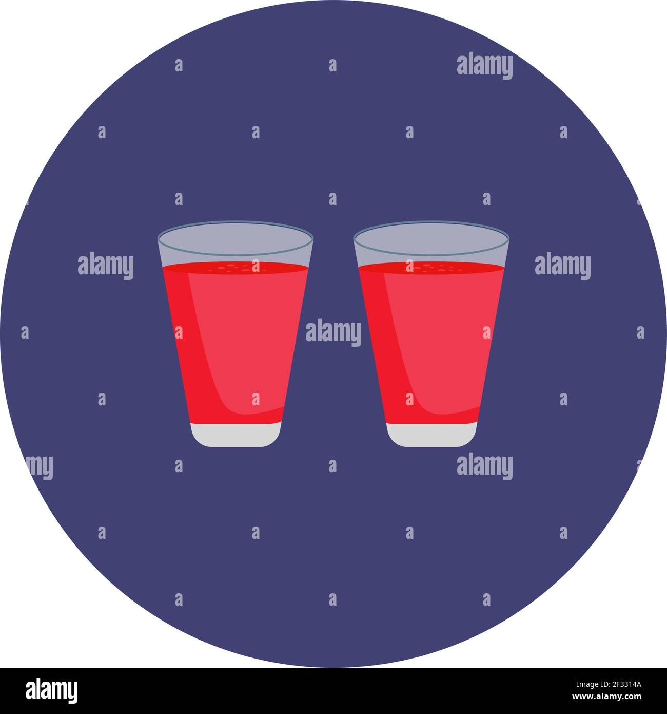 Glass juice illustration Stock Vector Images - Alamy
