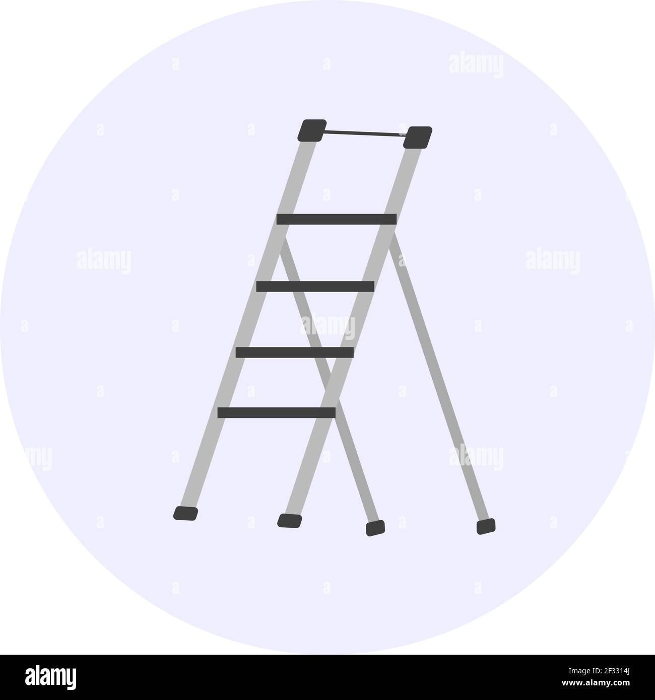 Steel ladder, illustration, vector on white background Stock Vector Image & Art - Alamy