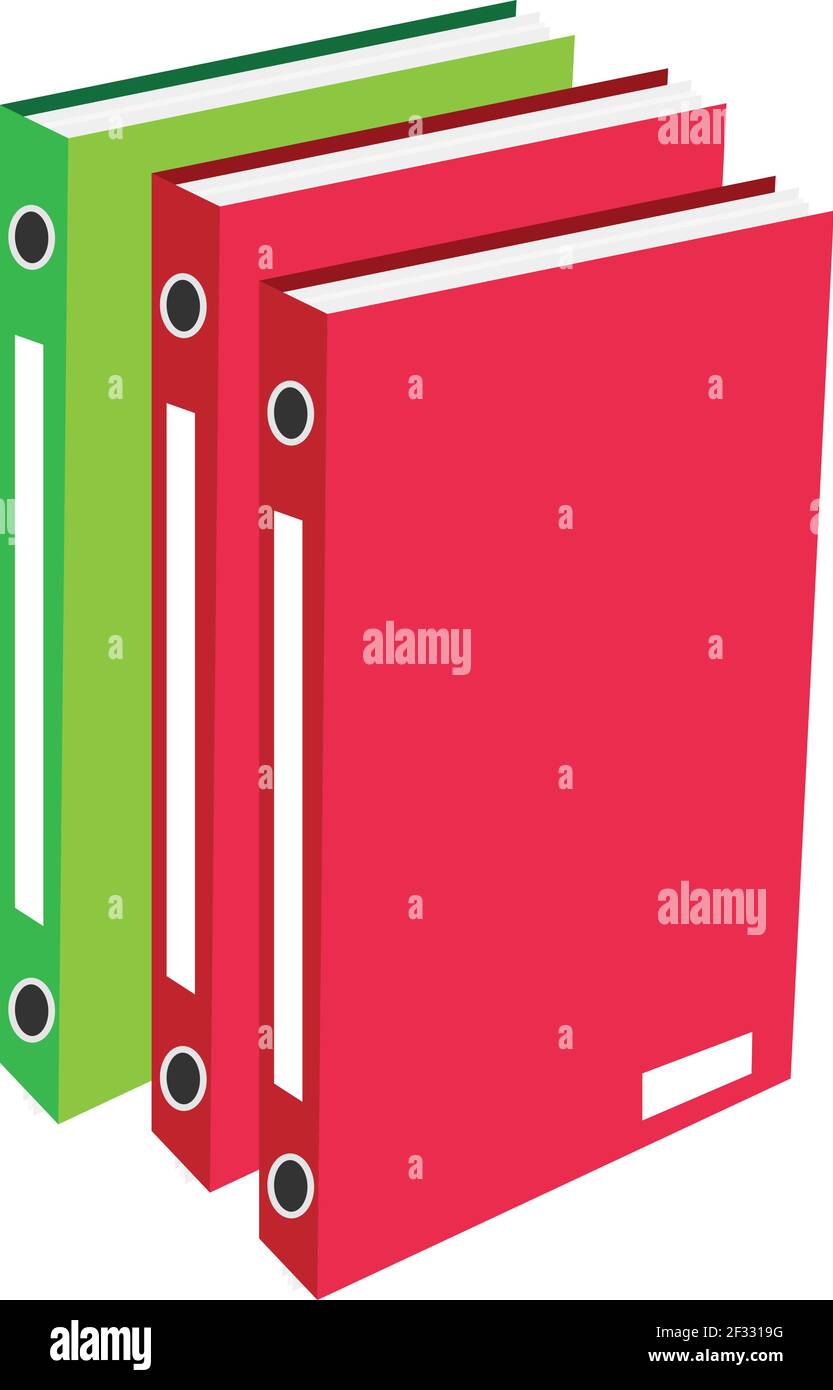 Office files, illustration, vector on white background Stock Vector ...