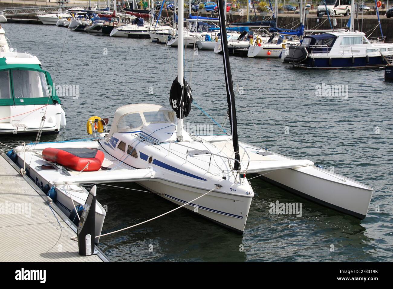 Fly-Fly, a Dragonfly trimaran, built by Quorning Boats, at James Watt ...