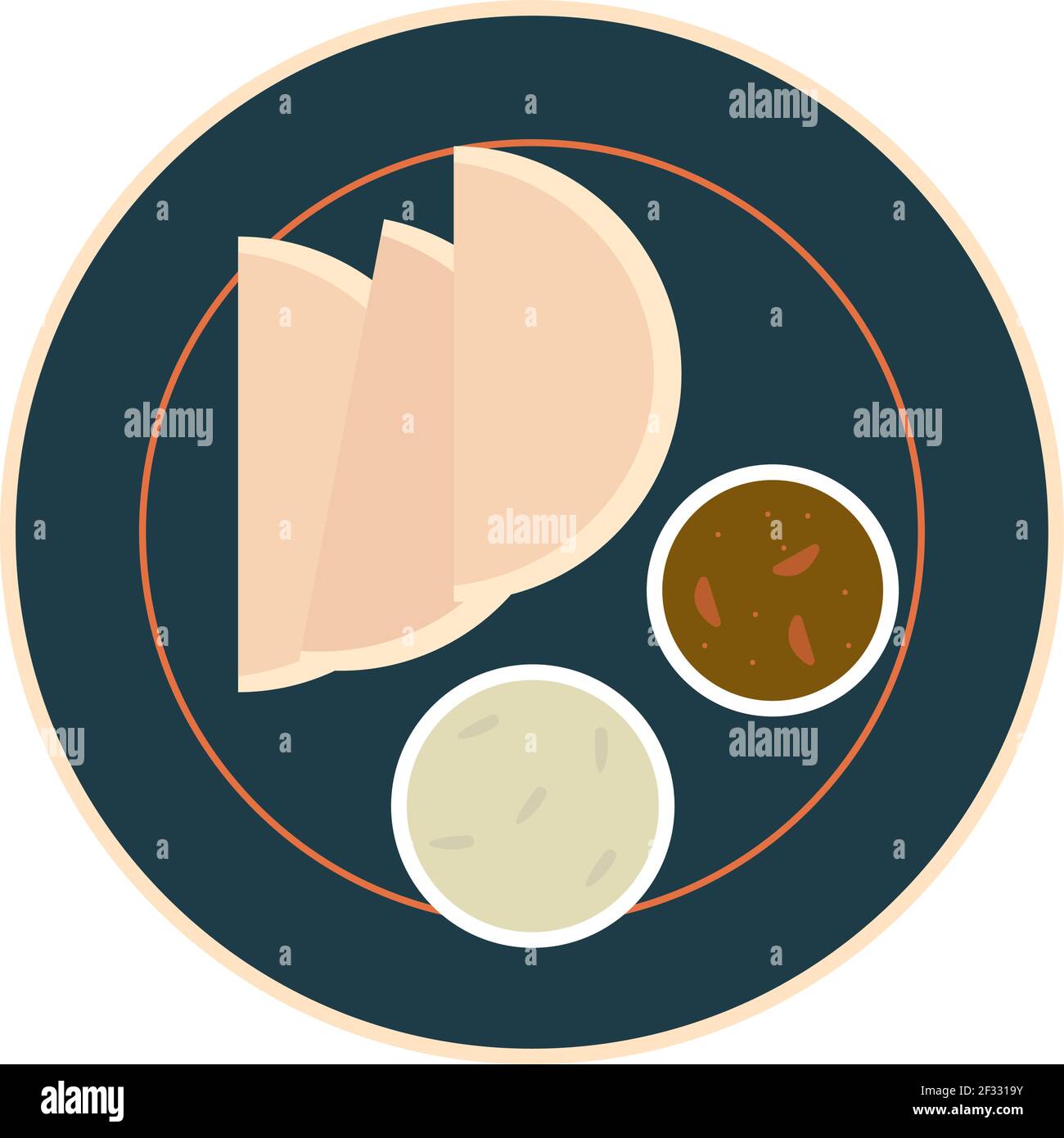 Indian vegetarian cuisine Stock Vector Images - Alamy