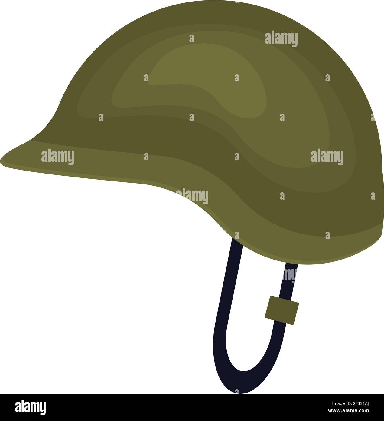 Military helmet, illustration, vector on white background Stock Vector ...