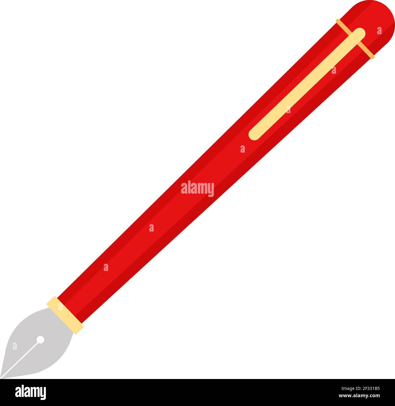 Red ballpoint pen Stock Vector Images - Alamy