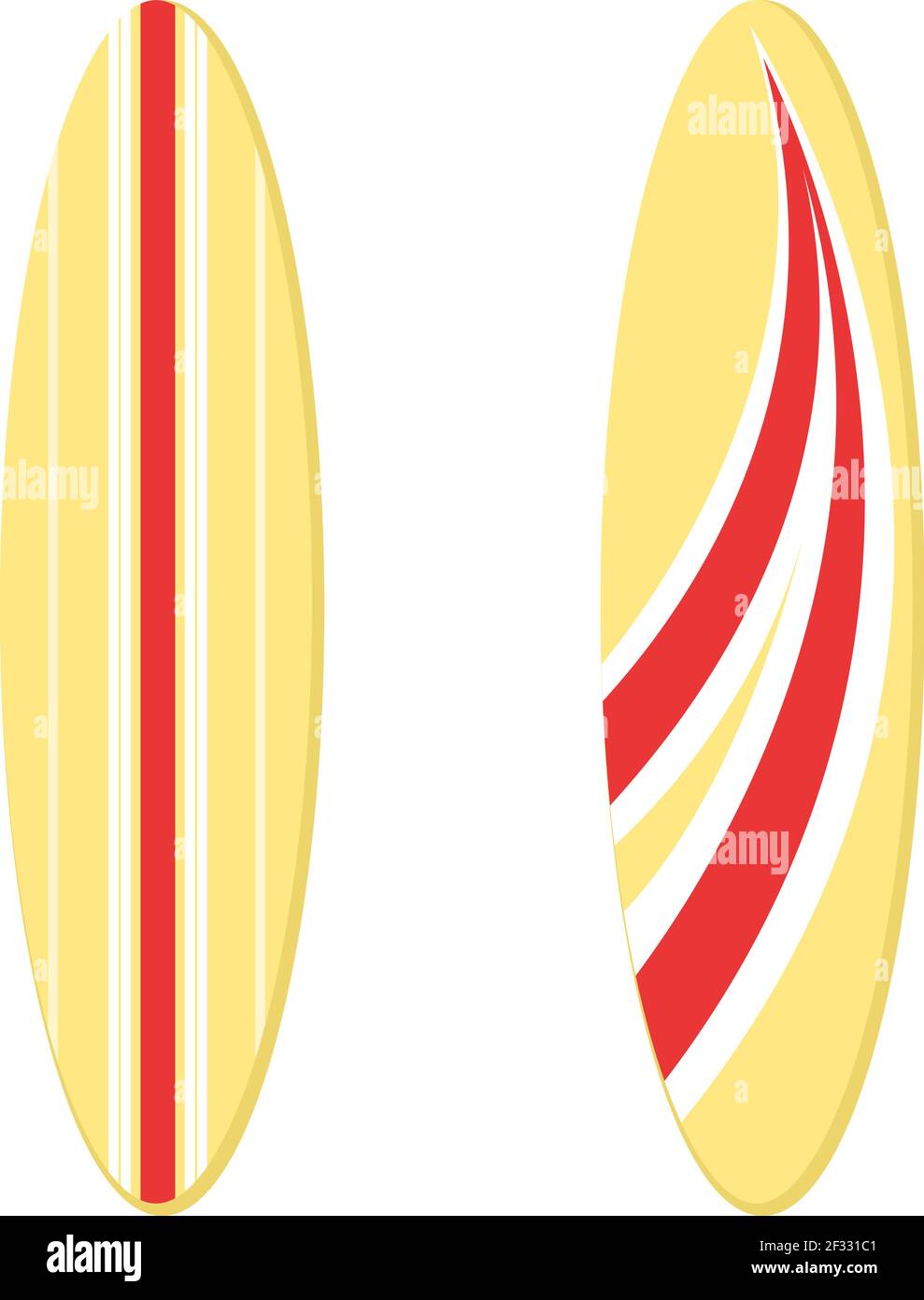 Surfing board, illustration, vector on white background Stock Vector ...