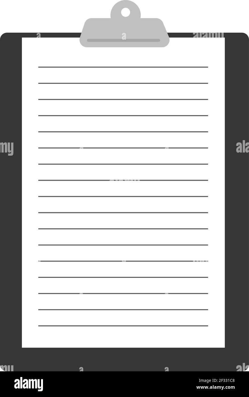 Clipboard, illustration, vector on white background Stock Vector Image ...