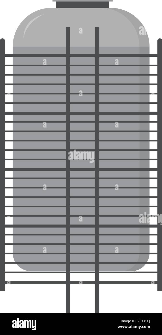 Water tank, illustration, vector on white background Stock Vector Image ...