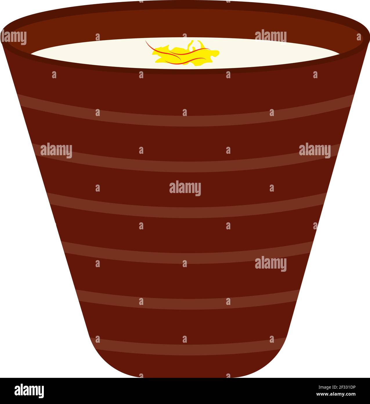 Sweet lassi, illustration, vector on white background Stock Vector ...