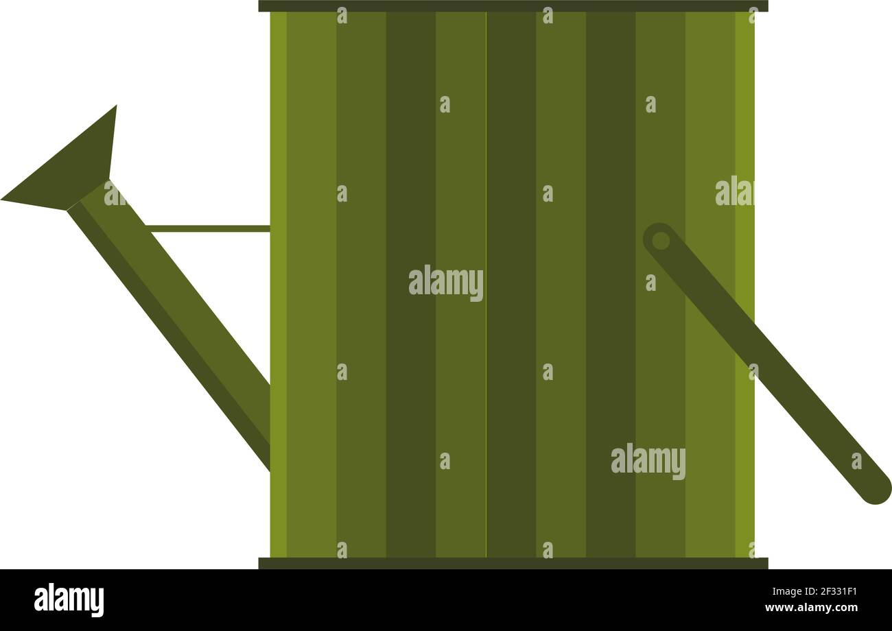 Water can, illustration, vector on white background Stock Vector Image ...